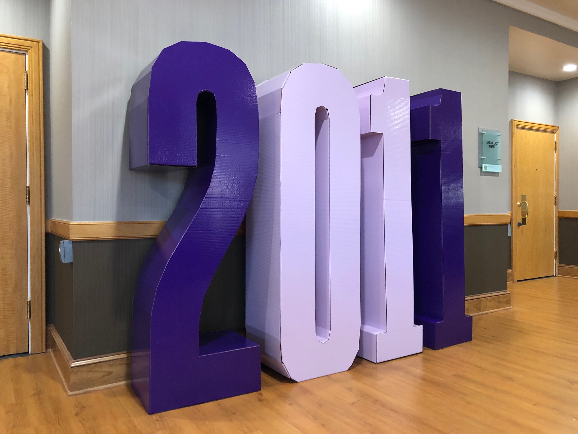 3D Cardboard Letters Numbers 4 Foot Tall Dino Rentos Studios INC 
